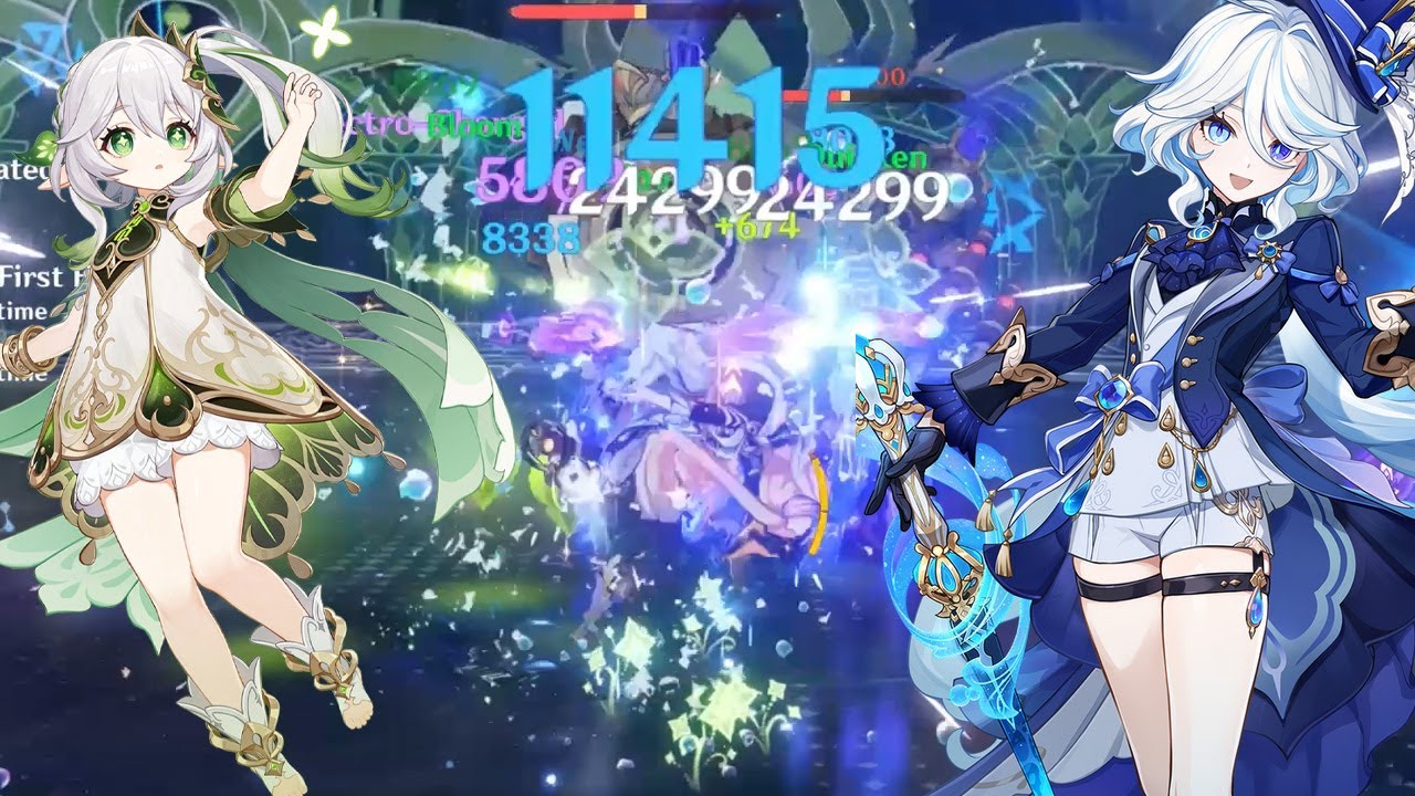 Nahida and Furina/Kokomi Hyperbloom Team/12-3-1/Genshin Impact - YouTube