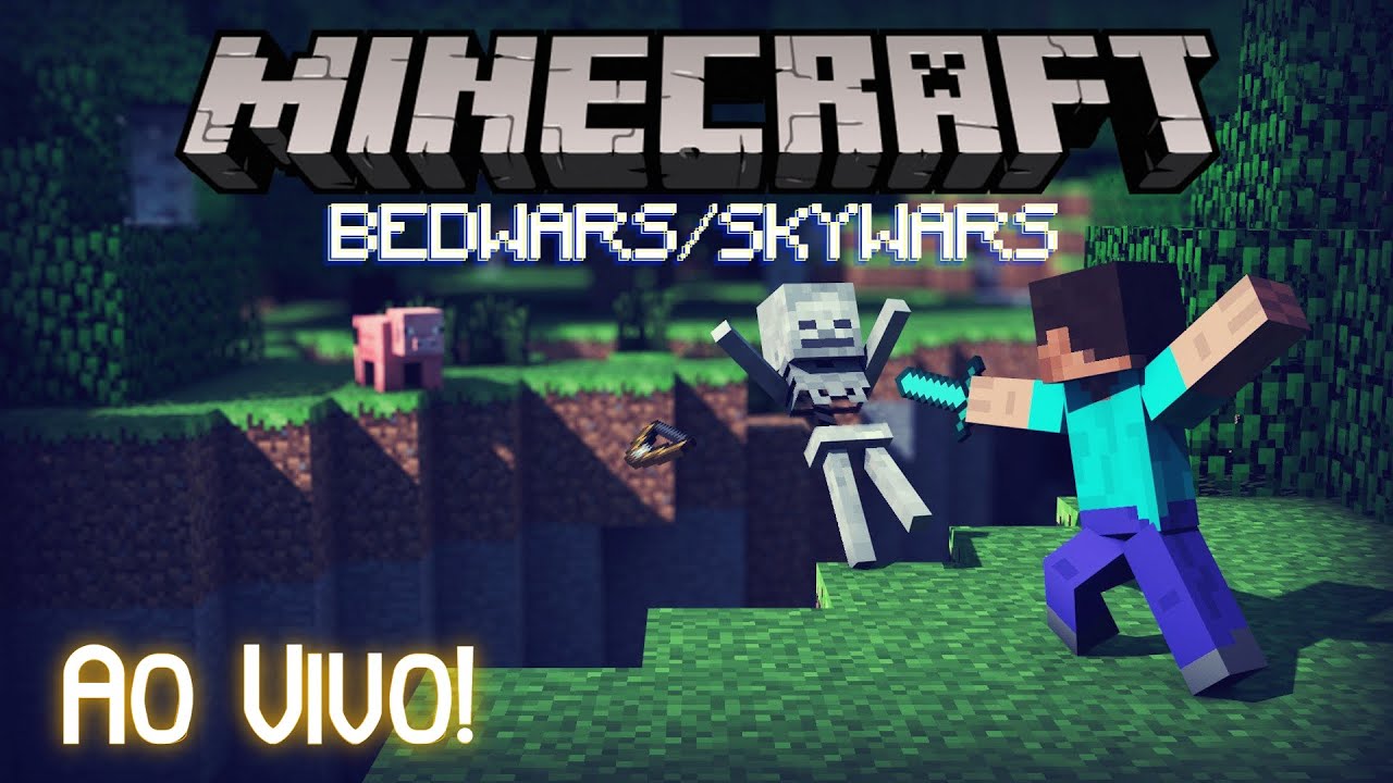 Jogando Bedwars/Skywars No Minecraft Ao Vivo! - Minecraft Java Edition - YouTube