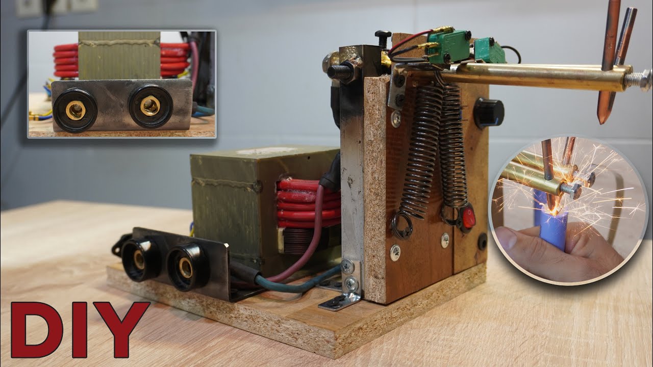 How To Build a Spot Welder | with microwave transformer | DUAL purpose ...