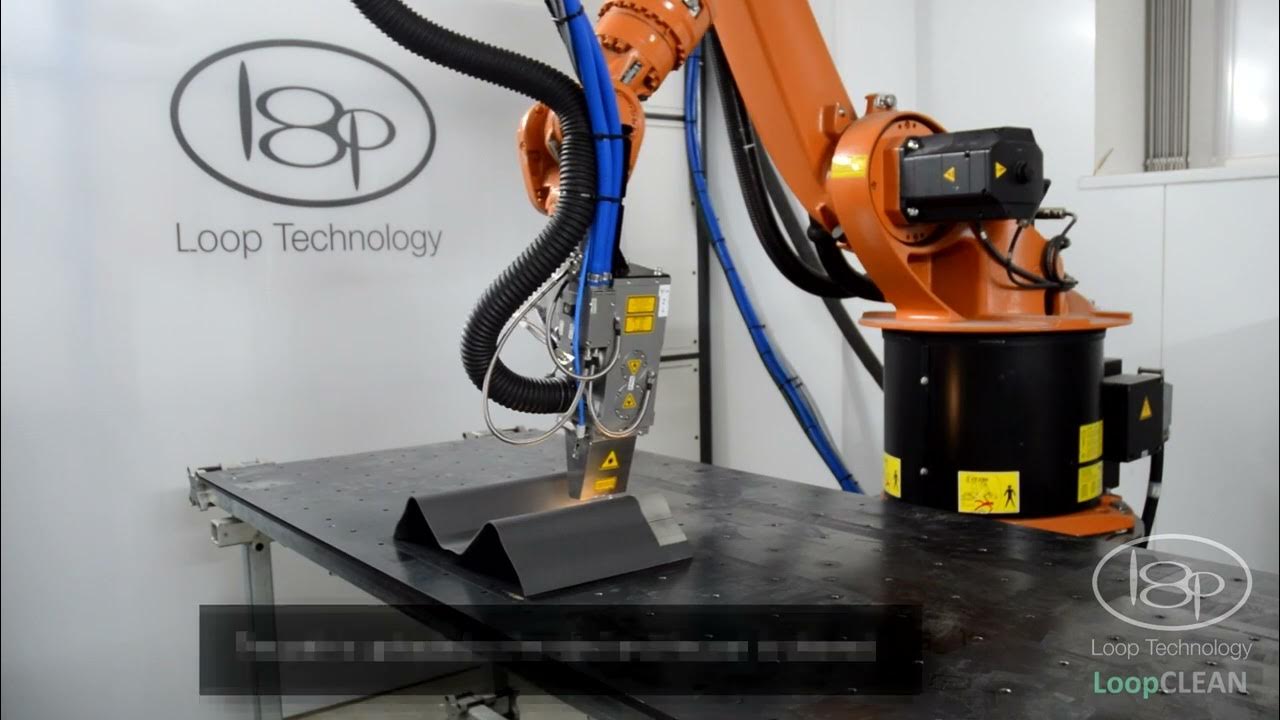 Robotic laser cleaning with automatic path generation - YouTube