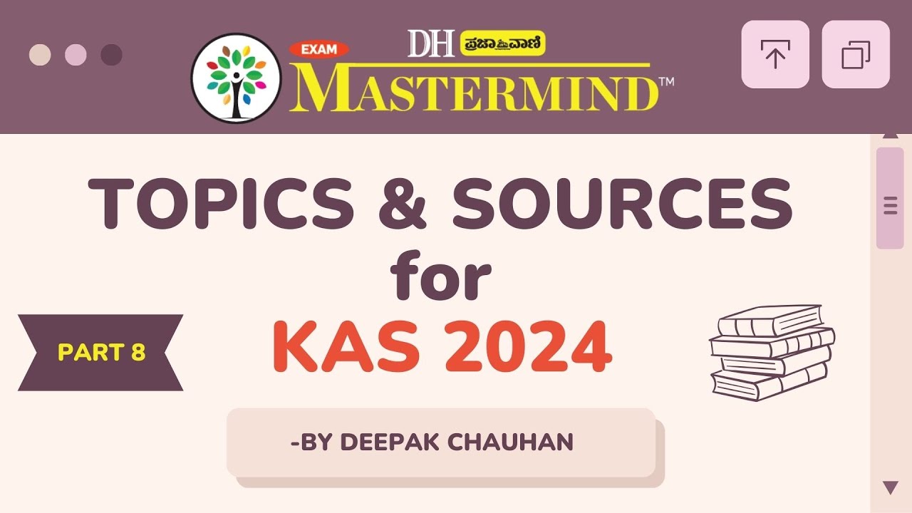 Topics & Sources for KAS 2024 | Important topics & Reliable sources | # ...