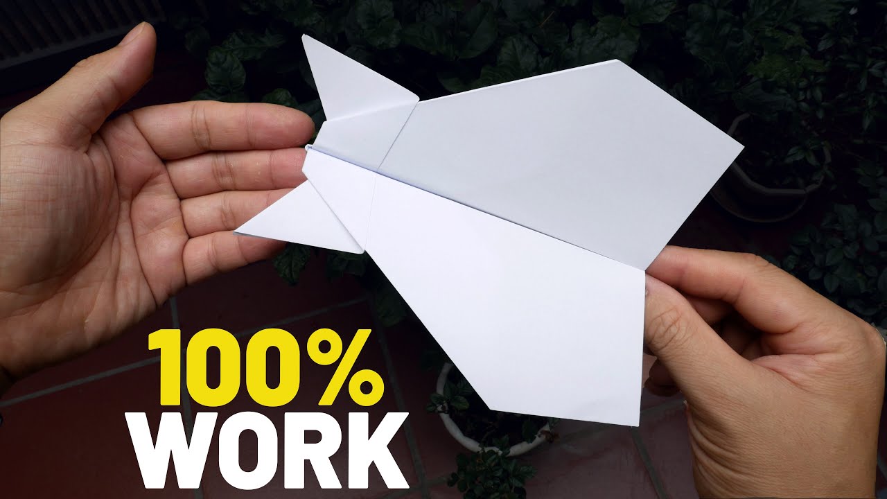 The Most Amazing Paper Airplane You'll Ever See - YouTube