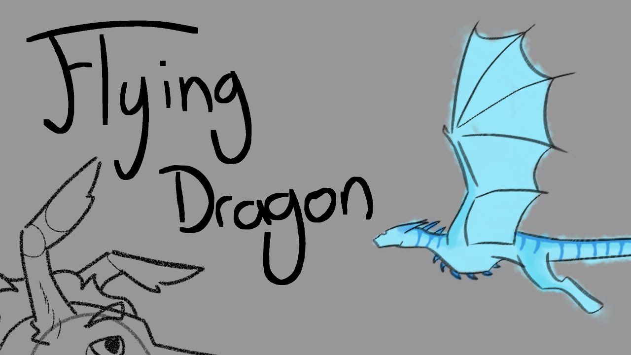 Flying dragon animation test - YouTube