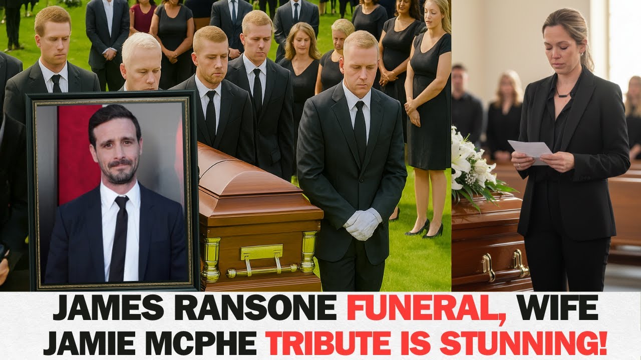 James Ransone FUNERAL, Wife Jamie McPhe Tribute is STUNNING! - YouTube
