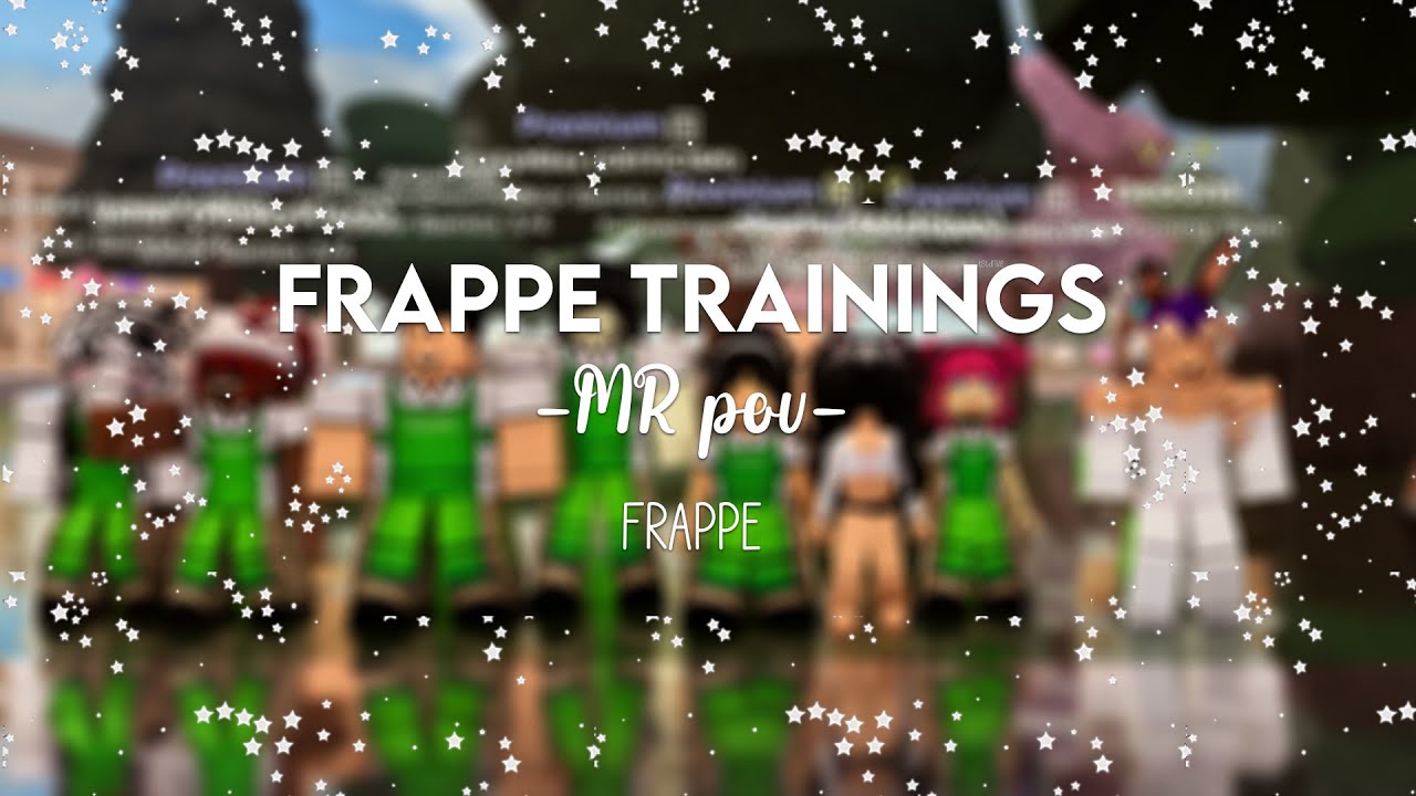 Frappe Trainings MR POV | tstdrive ROBLOX - YouTube