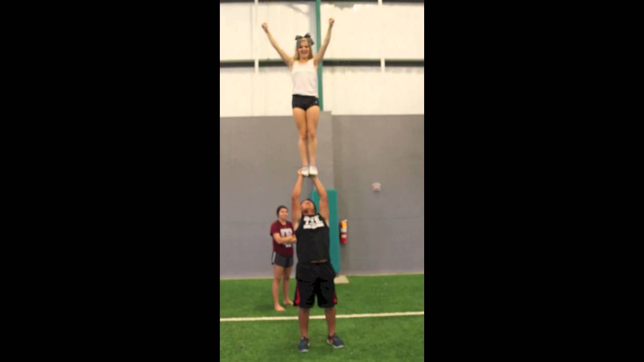 Ruben Perez Toni Barrow Co-Ed Stunting Azle Cheer - YouTube