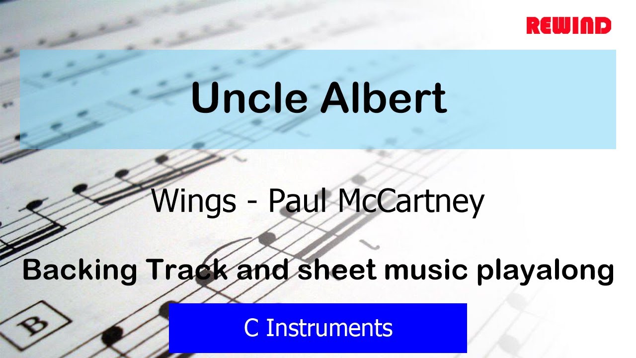 Paul McCartney Uncle Albert in Em Flute Violin Backing Track and Sheet ...