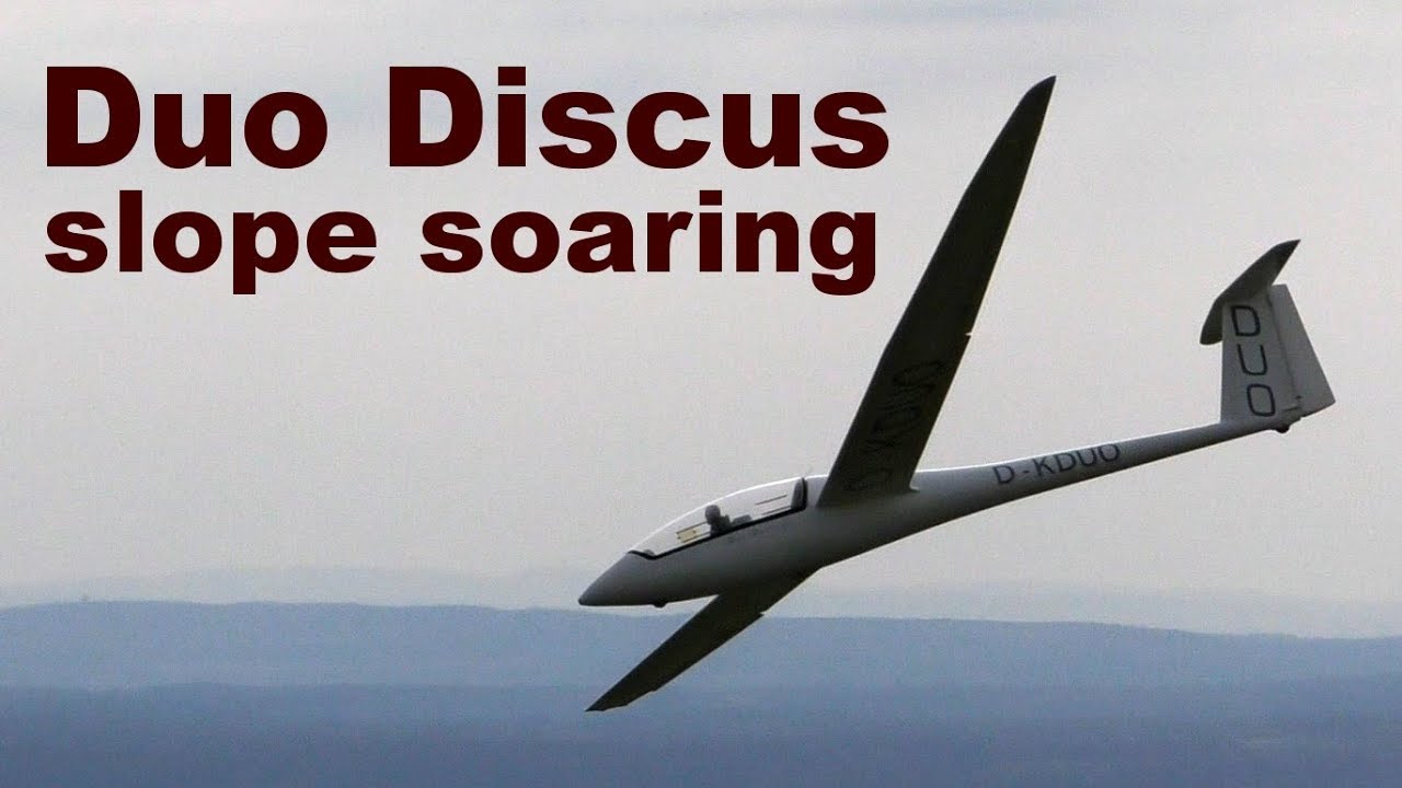 Duo Discus, scale RC glider, slope soaring, 2017 - YouTube