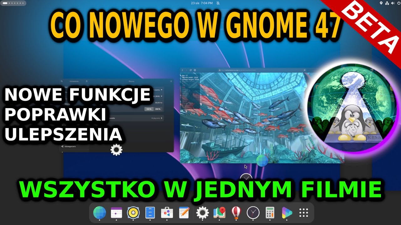 Wszystkie nowości w Gnome 47 czyli co słychać w pierwszym wydaniu BETA ...