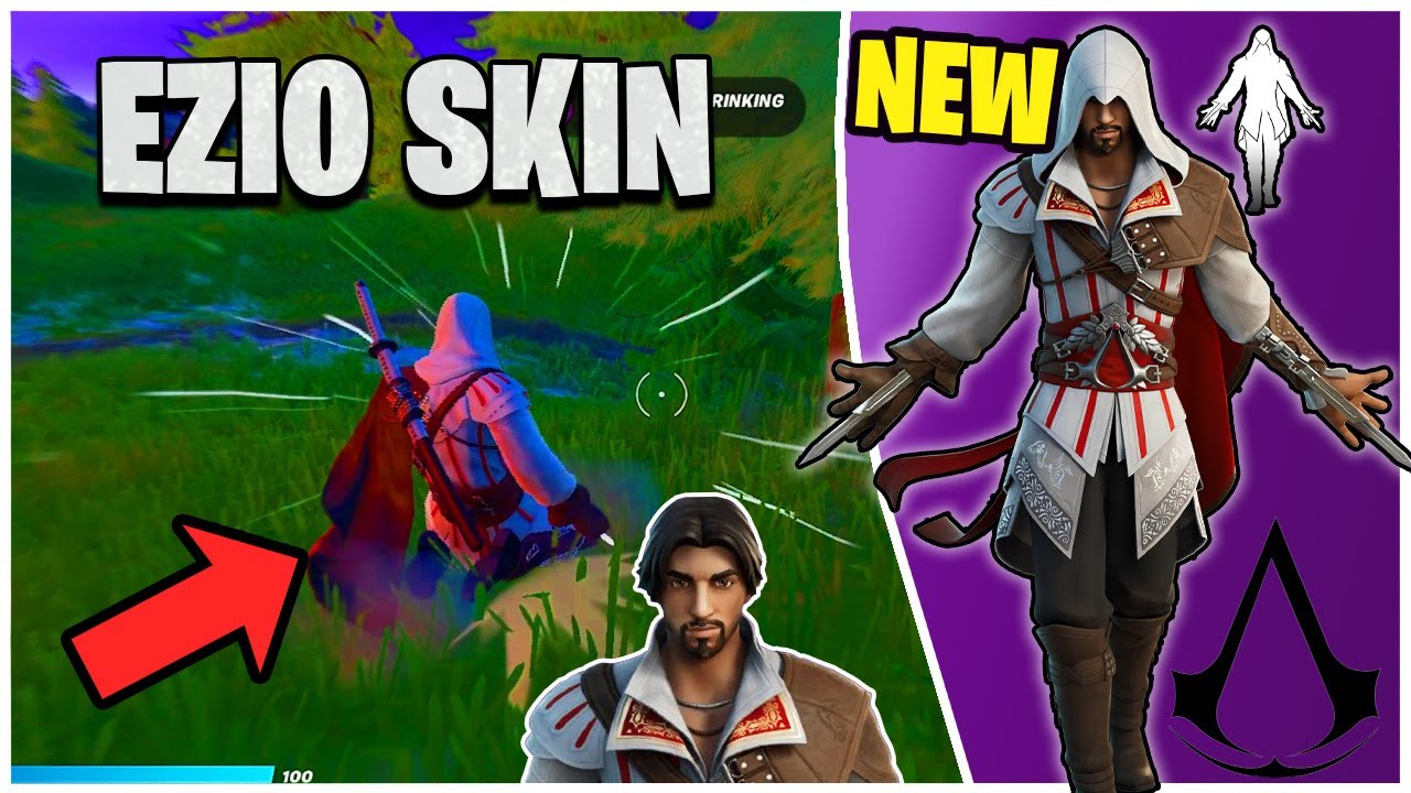 *NEW* EZIO AUDITORE SKIN IN FORTNITE! Assassin's Creed Skin Gameplay ...