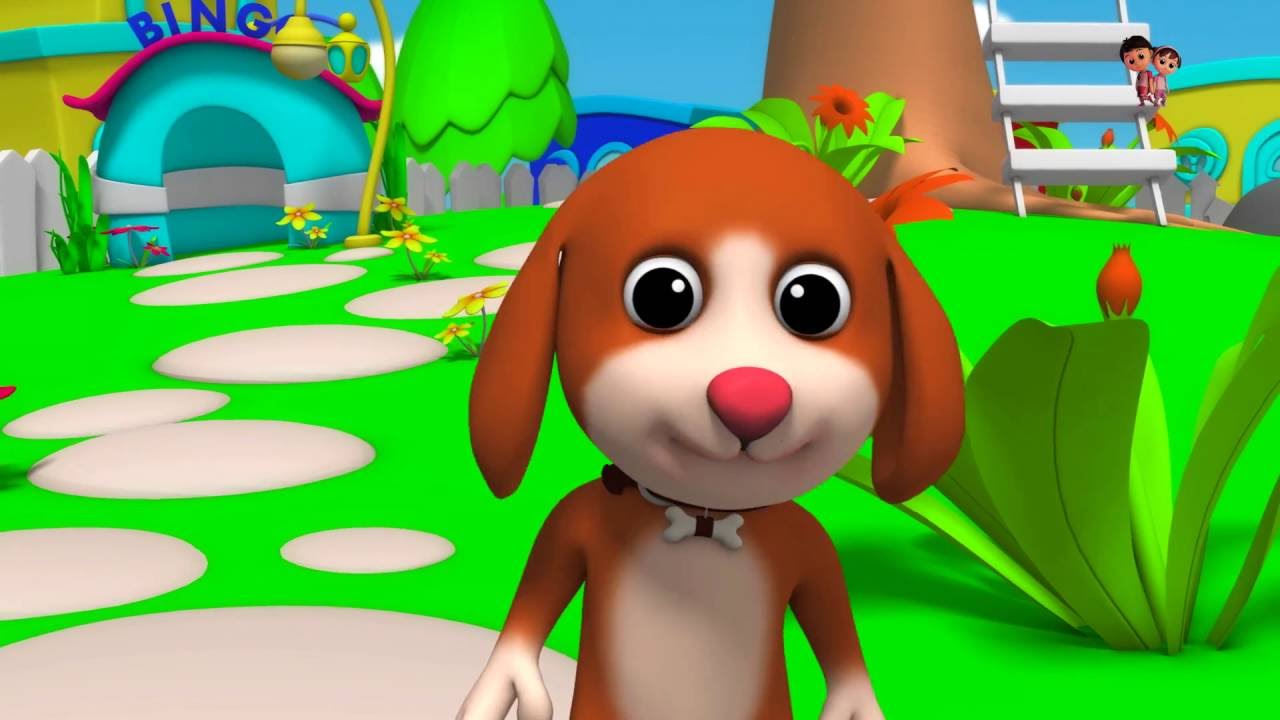 Bingo | dog song | nursery rhyme | 3d rhymes | baby song - YouTube