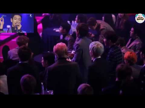 BTS, EXO watching  BIGBANG 빅뱅 WE LIKE 2 PARTY @ 5th Gaon Chart K POP Awards 가온차트 K POP 어워드