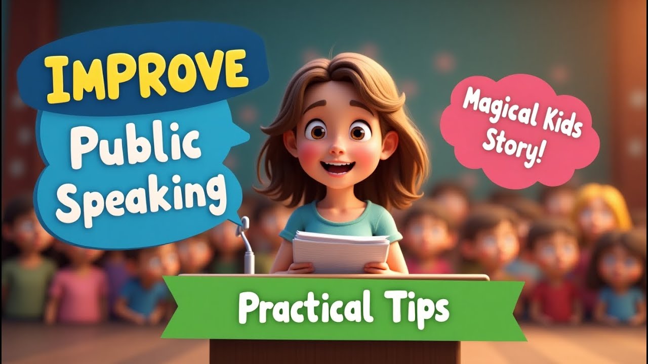 🎤Get better in Public Speaking | Kids story with Practical Tips ...