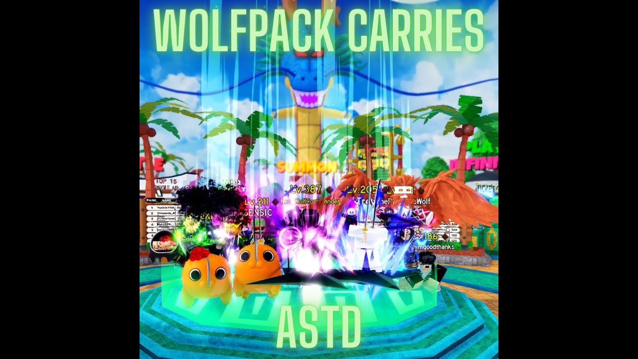 🔥🔥WOLFPACK CARRIES🐺GAUNTLET AND RAIDS 🔥🔥 - ROBLOX ALL STAR TOWER ...