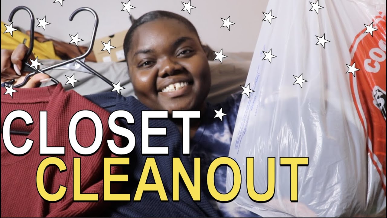 CLOSET CLEAN OUT //declutter + selling clothes - YouTube
