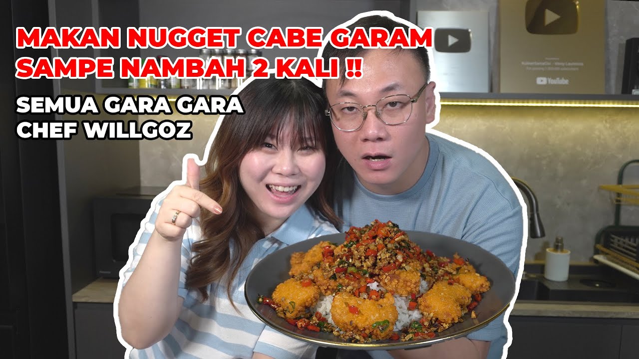DIAJARIN SUAMI MASAK NUGGET CABE GARAM! AMPE REBUTAN NASI REFILL 3X!!! - YouTube