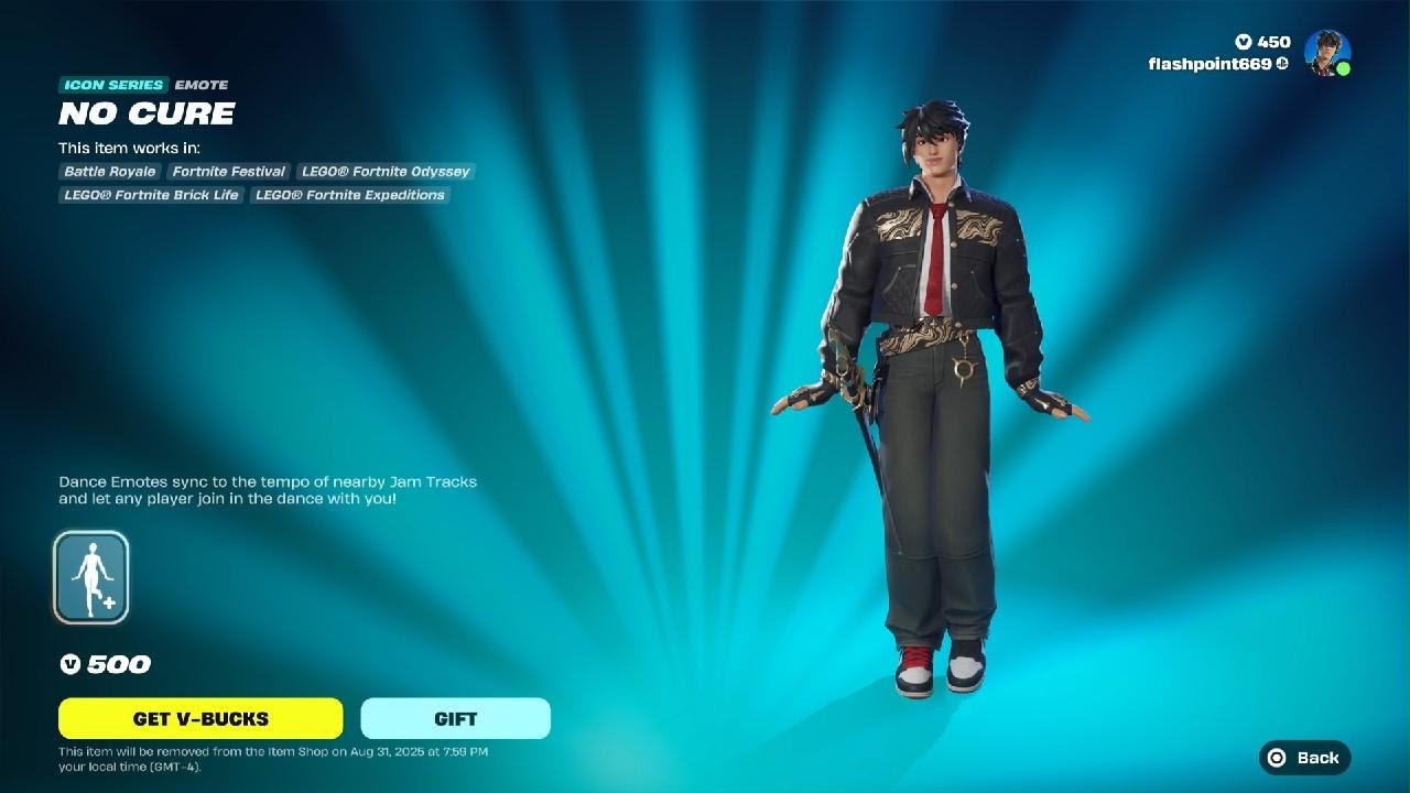 Fortnite No Cure Emote Showcase - YouTube