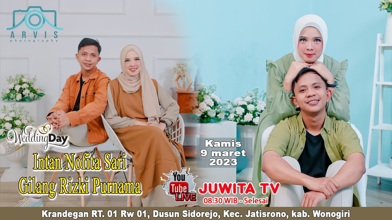 🔴 LIVE WEDDING : INTAN & GILANG /KAMIS 9 MARET 2023 - YouTube