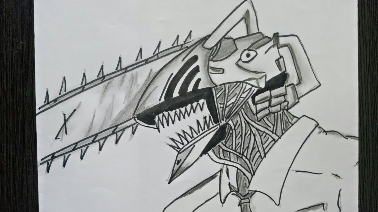 cara menggambar chainsaw man ll how to draw chainsaw man denji pochita ...