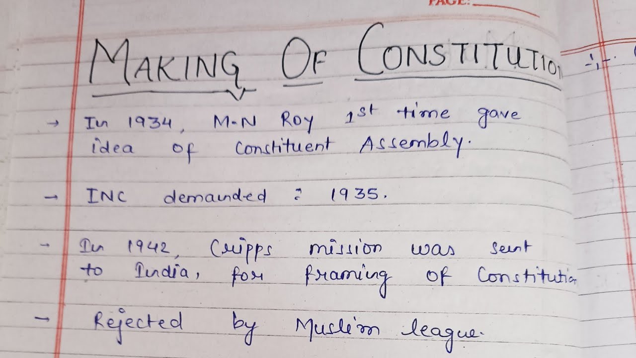 Making of the Constitution { Constituent Assembly } Indian Polity - YouTube