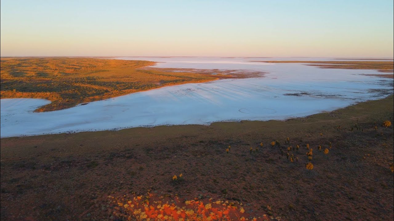 Sunset over Lake Disappointment on Canning Stock Route - Western ...
