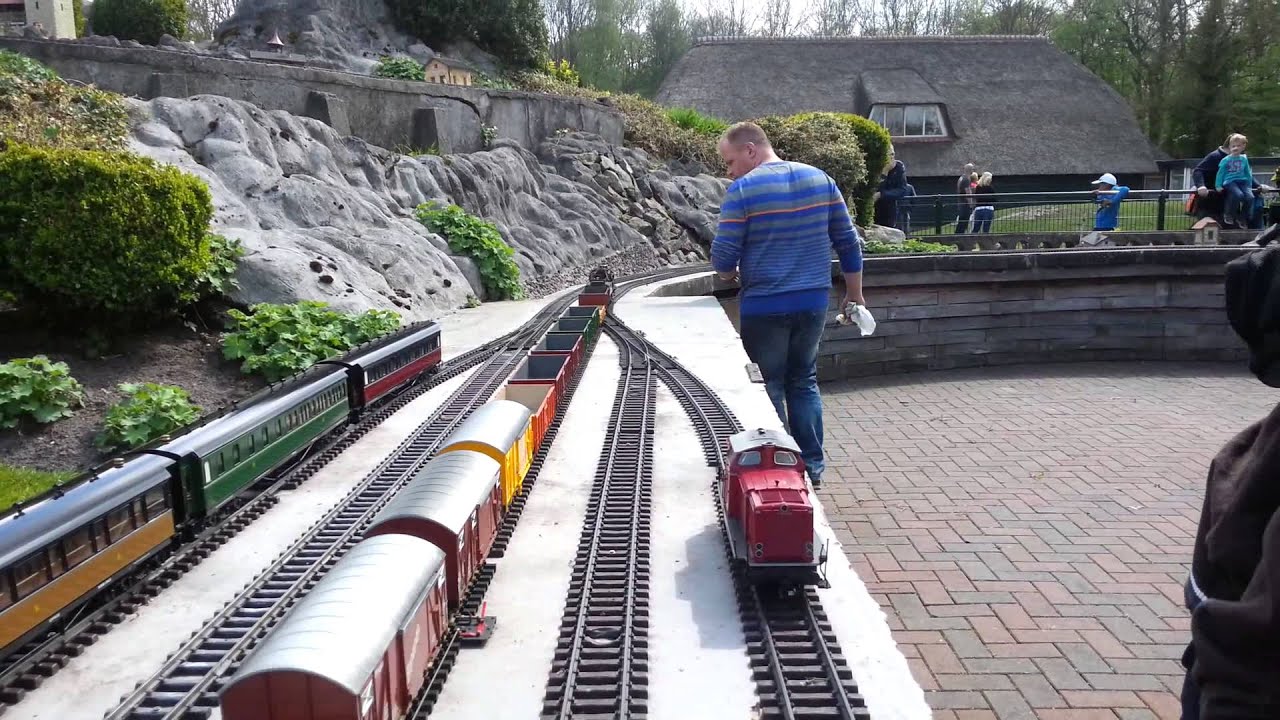 Coal fired Dutch NS 3400 class gauge one - YouTube