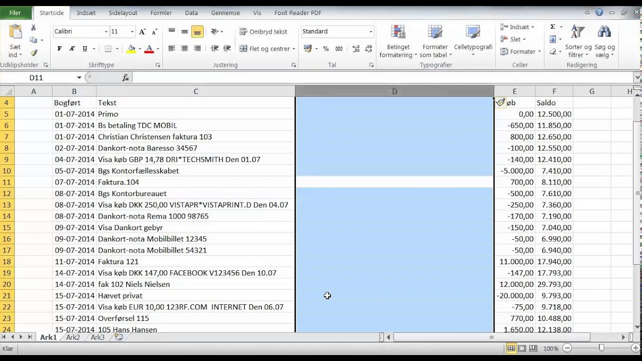 Hvordan indsætter man kolonner og linjer i Excel uden mus? - YouTube