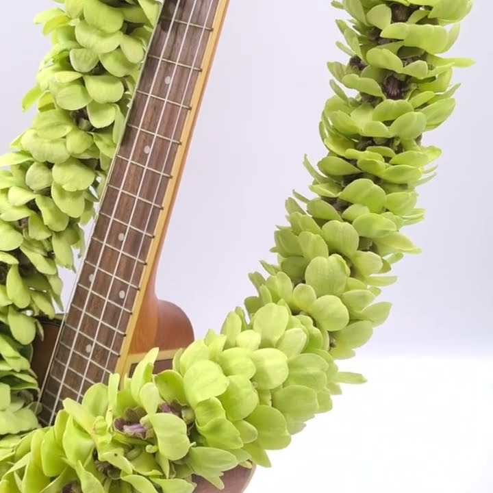 Green Double Strand Lei, #leis #weddingflowers #graduationlei #luau # ...