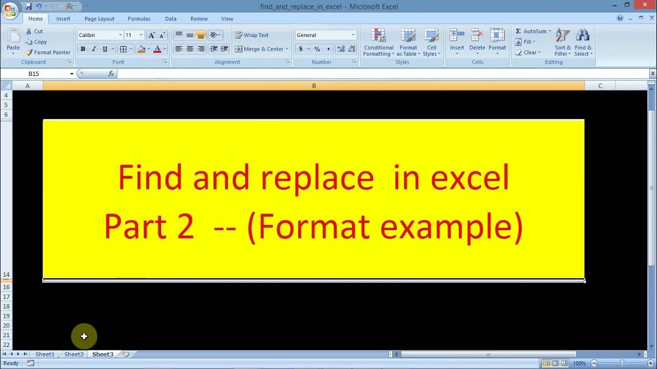 Find And Replace In Excel 2 YouTube find-and-replace-in-excel-2-youtube