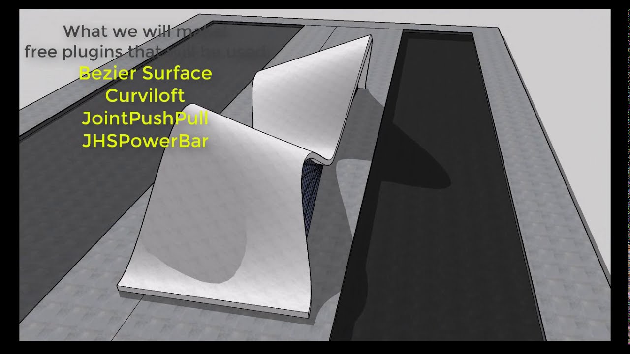 SketchUp Tutorial : Dynamic Architecture Design by Bezier Surface - YouTube