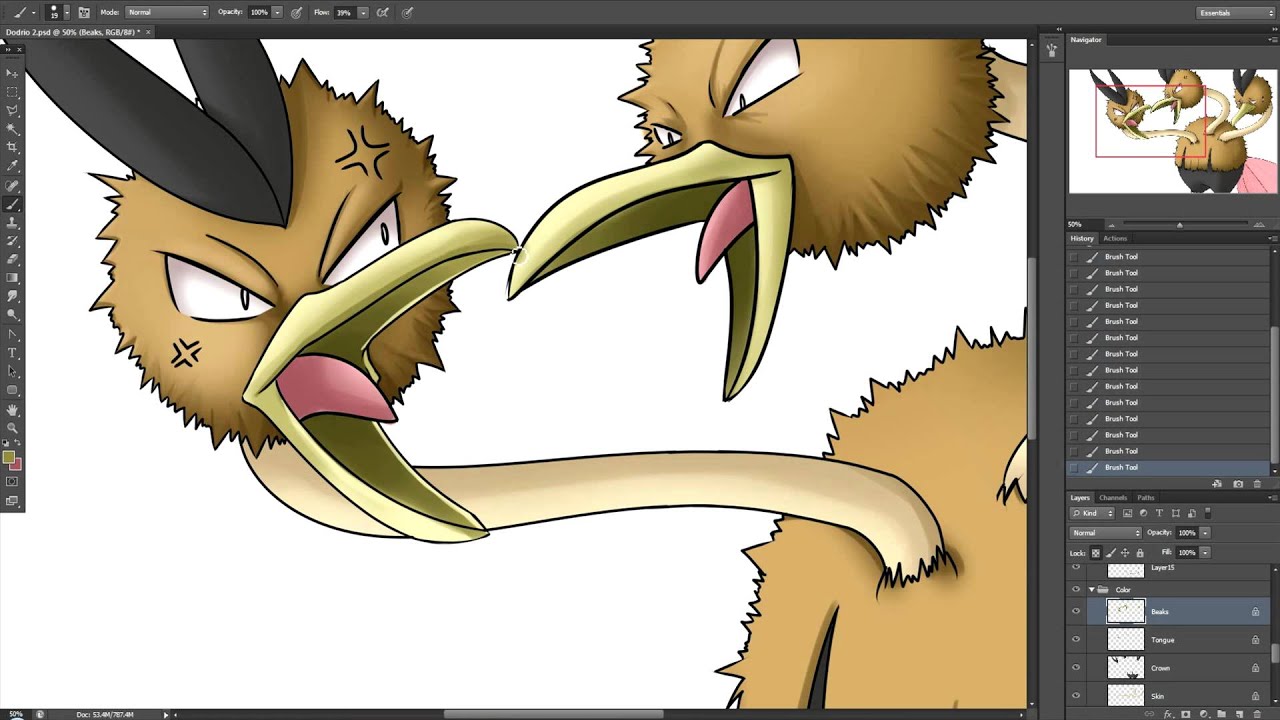 Let's Draw: Dodrio - YouTube