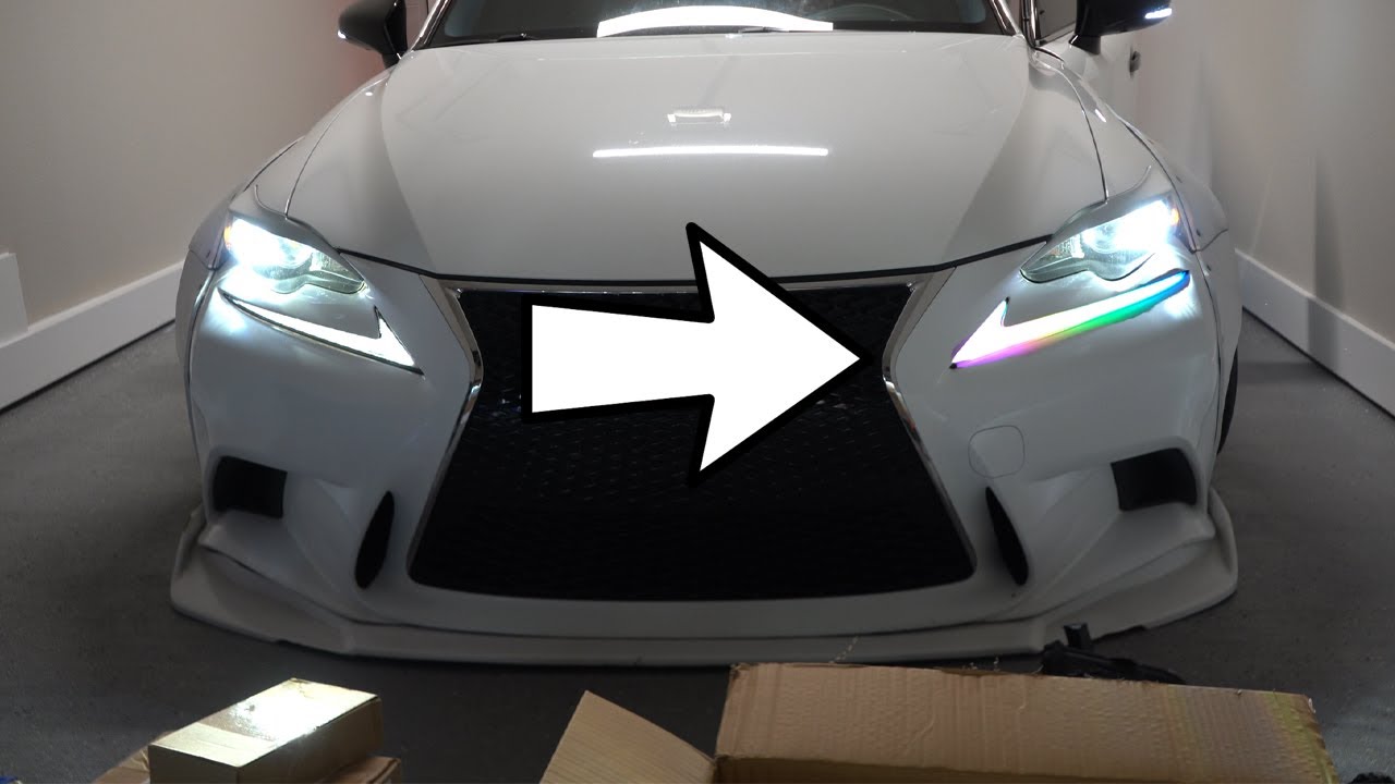 LEXUS IS RGB DRL - YouTube
