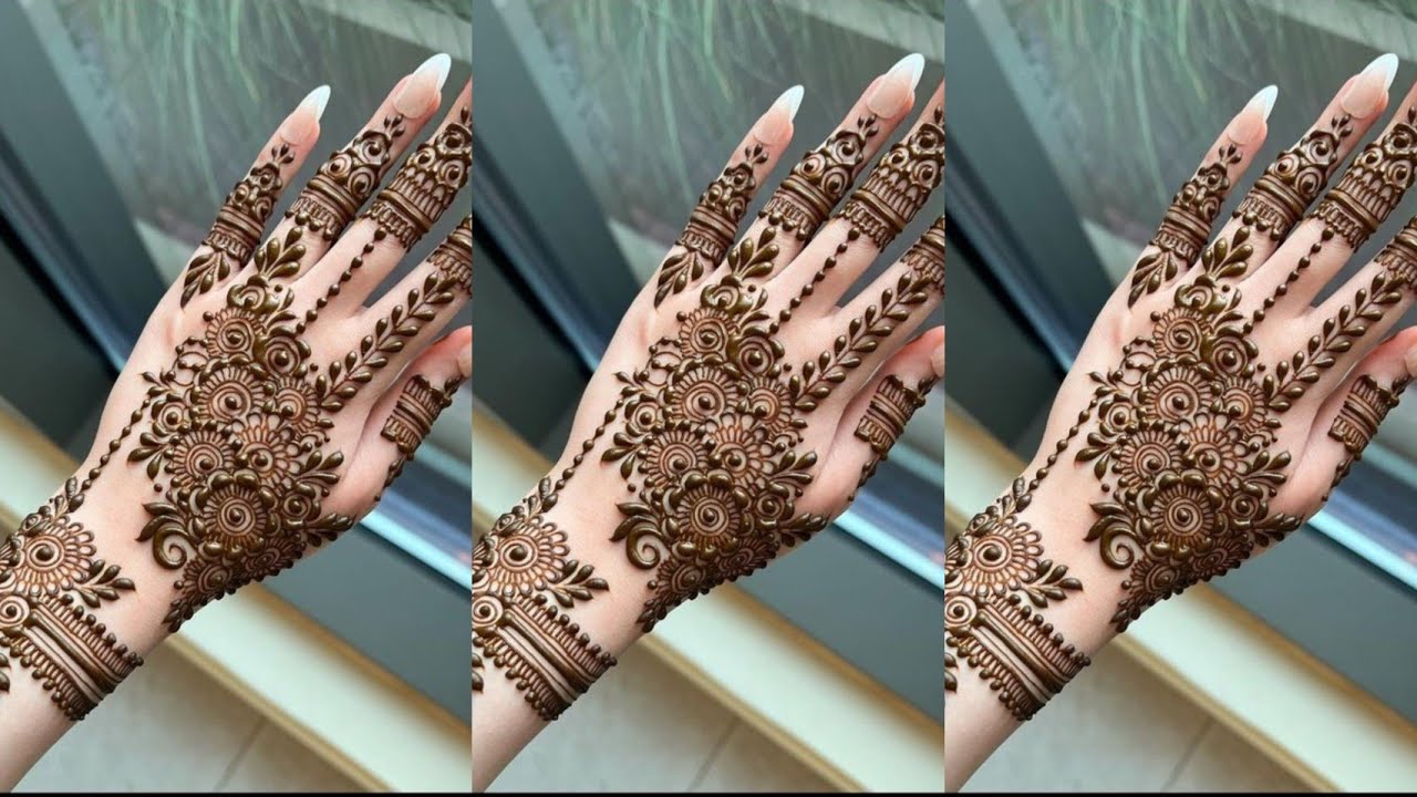 Very Easy Simple, mehedi dijain | Wedding, mehidy dezain |Bridal mehndi ...