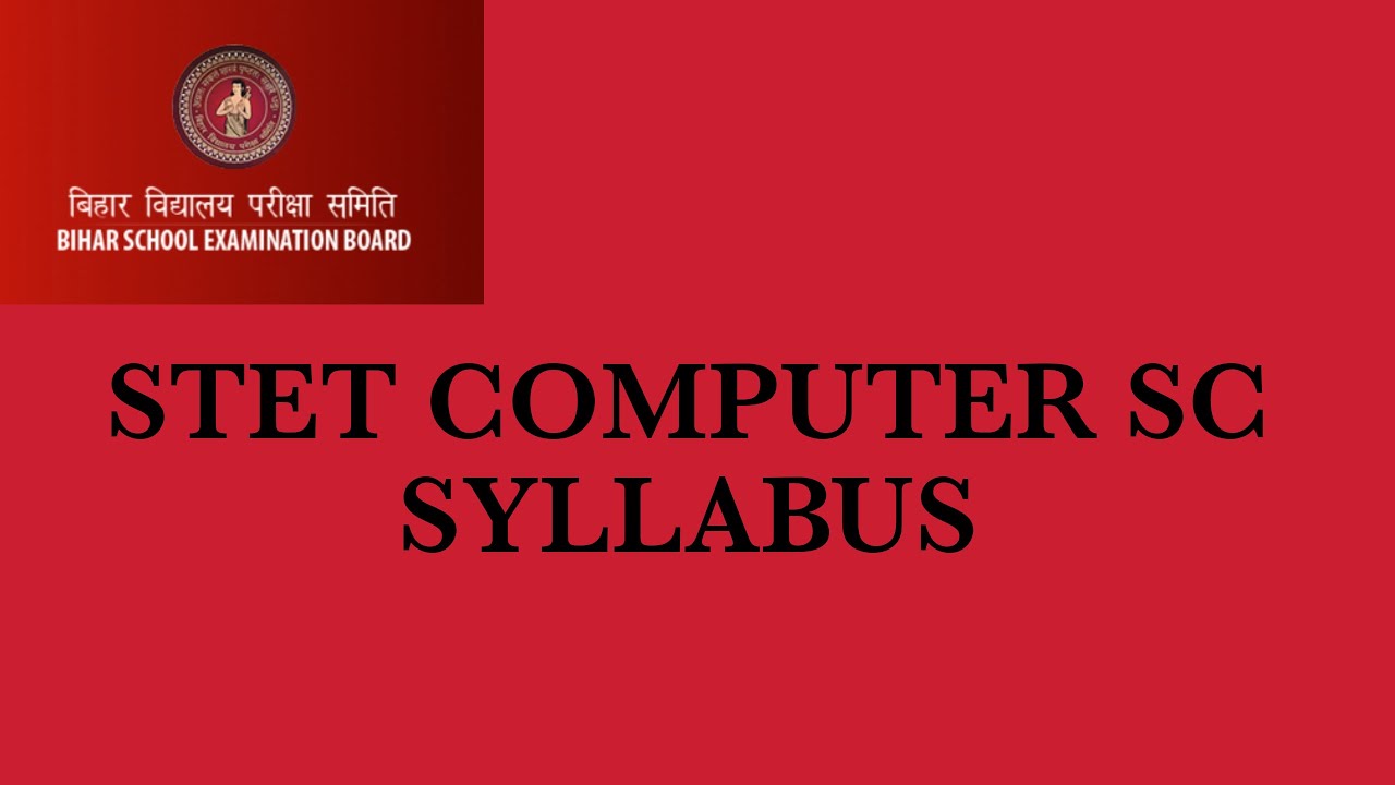 STET Computer Sc Syllabus - YouTube