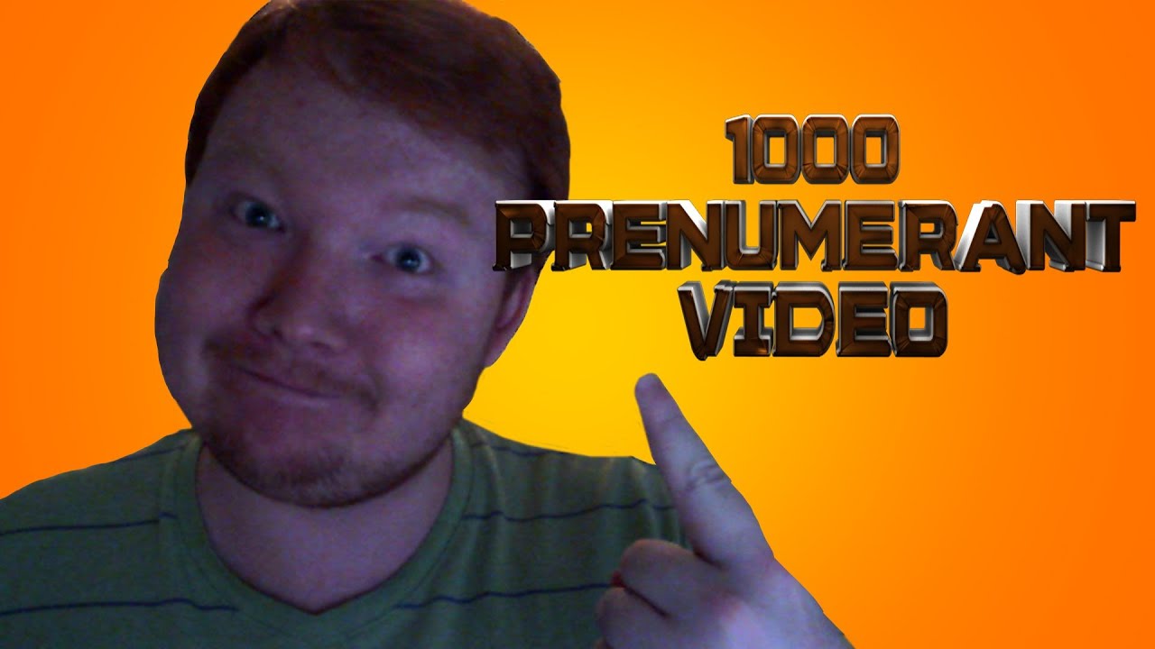 TACK FÖR 1000 PRENUMERANTER! - YouTube