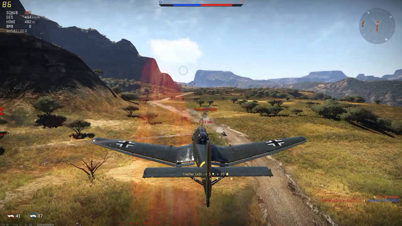 War Thunder - Gameplay - Ju 87 B-2 StuKa - YouTube
