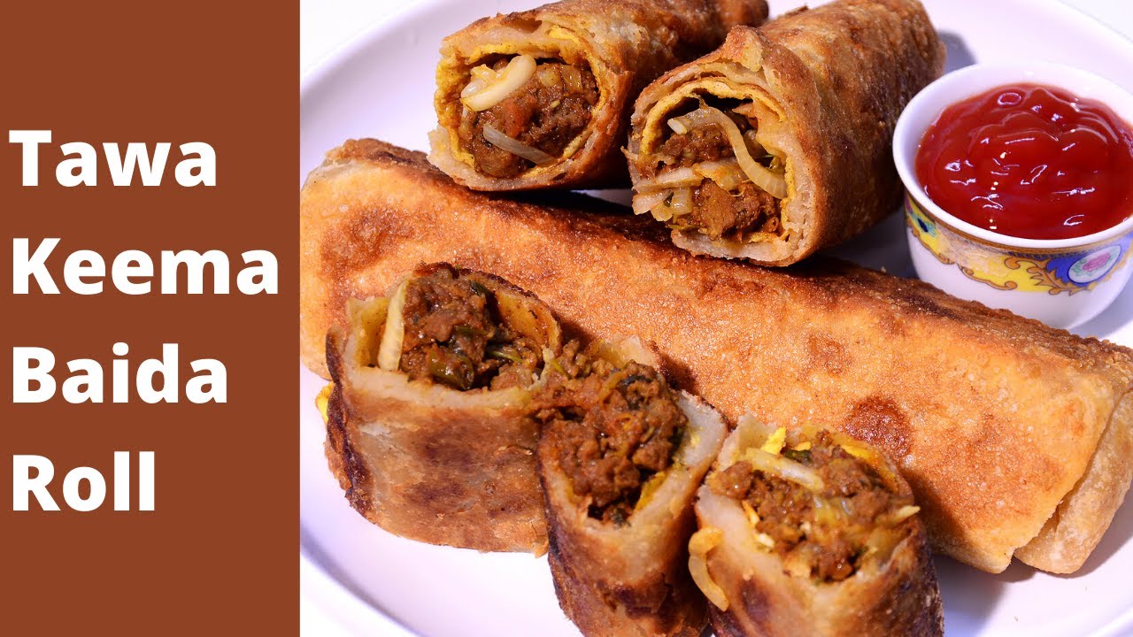 Chatpatta Keema Baida Roti Recipe | Egg Roll without Deep Fry | Mumbai ...