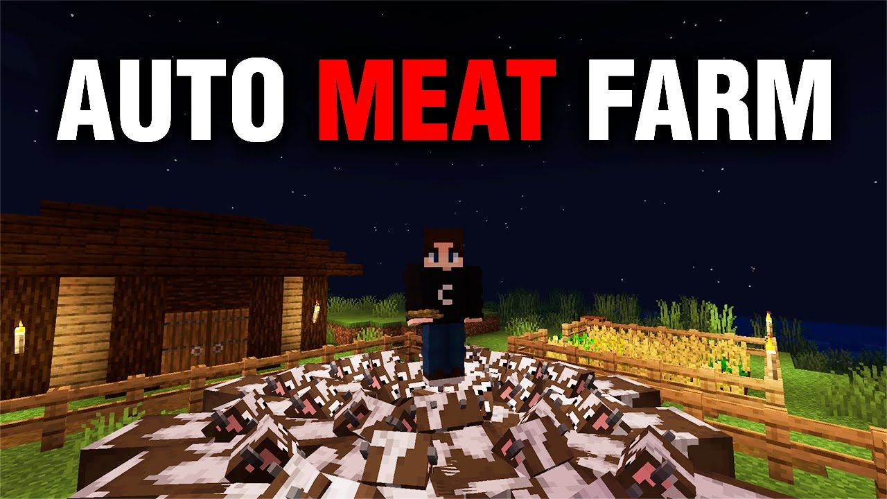 Leather & Meat Farming In Minecraft 1.21 - YouTube