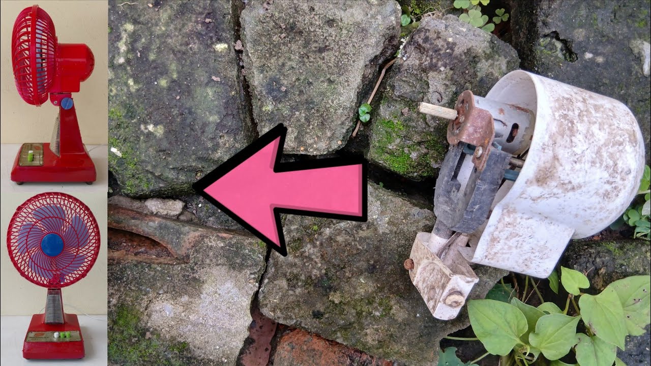 Restore scrap mini fan with old broken components into super cool table ...