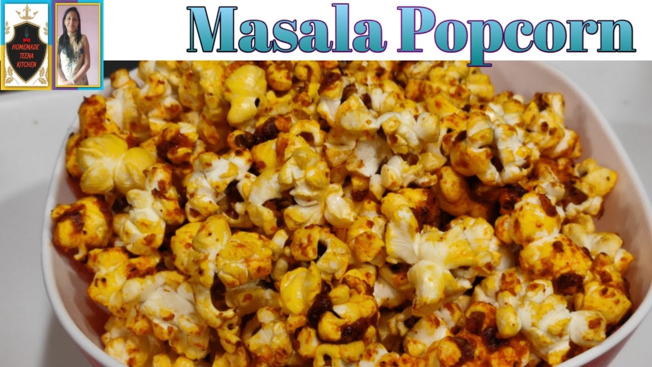 Masala Popcorn||Homemade Masala Popcorn Recipe||How to make spicy ...