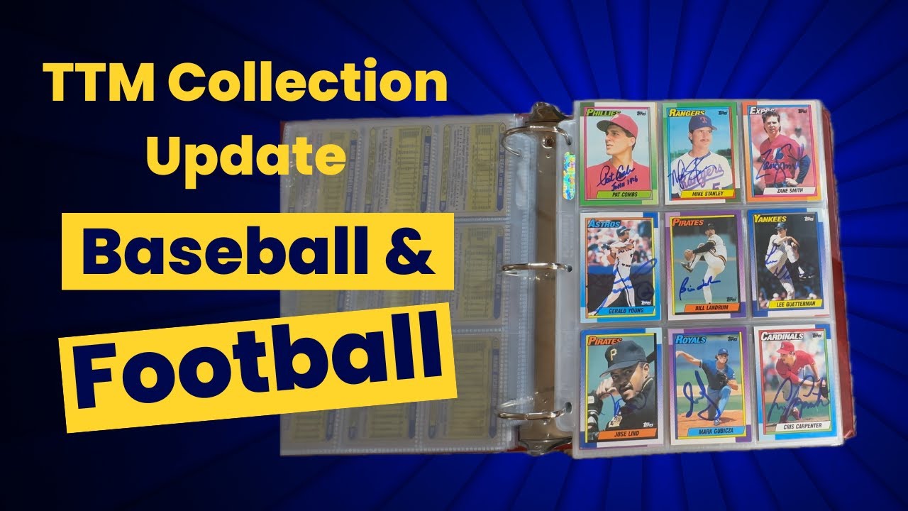 TTM Baseball & Football Collection Update! - YouTube