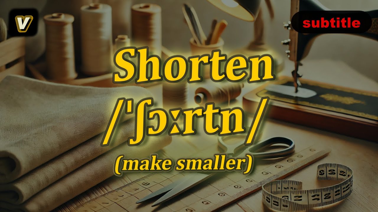 [v] Shorten meaning (make smaller) with 5 examples - YouTube