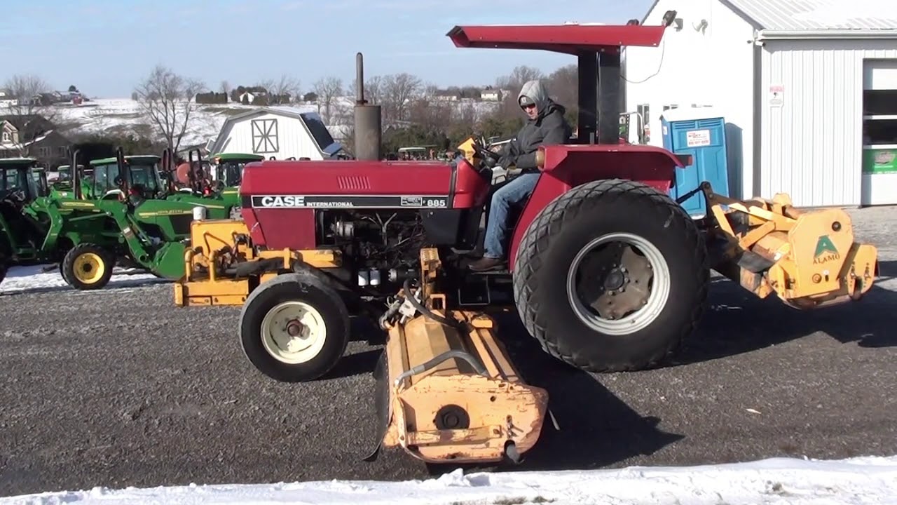 1986 Case IH 885 2wd O/S Tractor! - YouTube