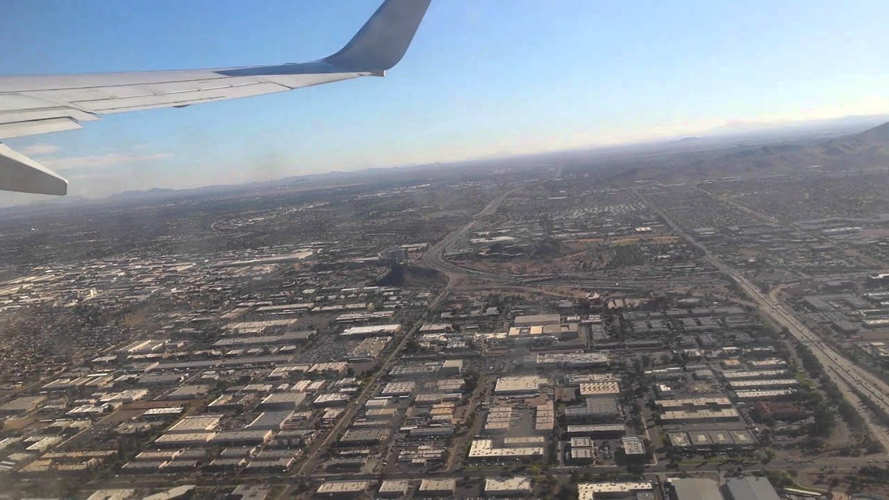 Airplane takeoff from phoenix Arizona - YouTube