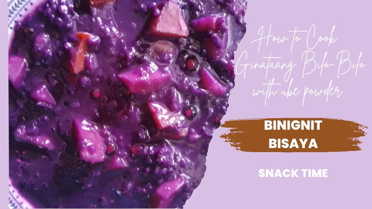 How to Cook Binignit or Ginataang Bilo-Bilo with Ube Powder | Jamraliya ...