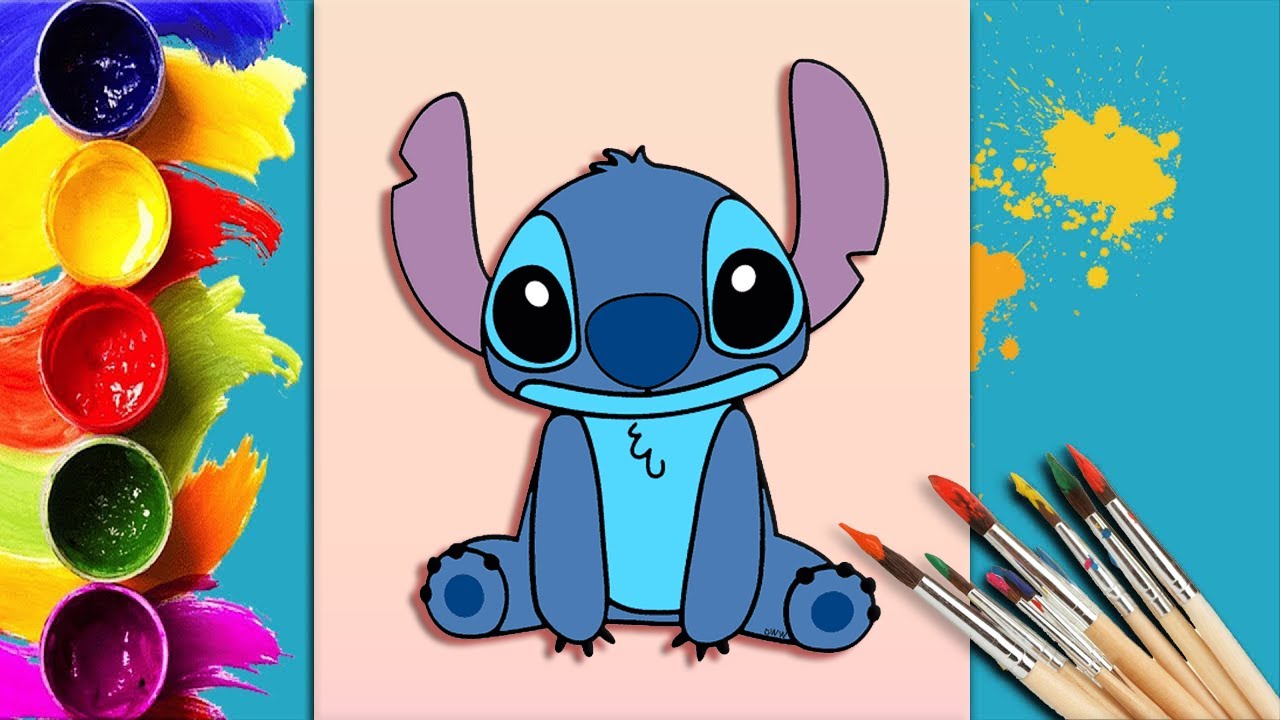 HOW TO DRAW STITCH | Painting and Coloring for Everyone | Tips for Easy ...