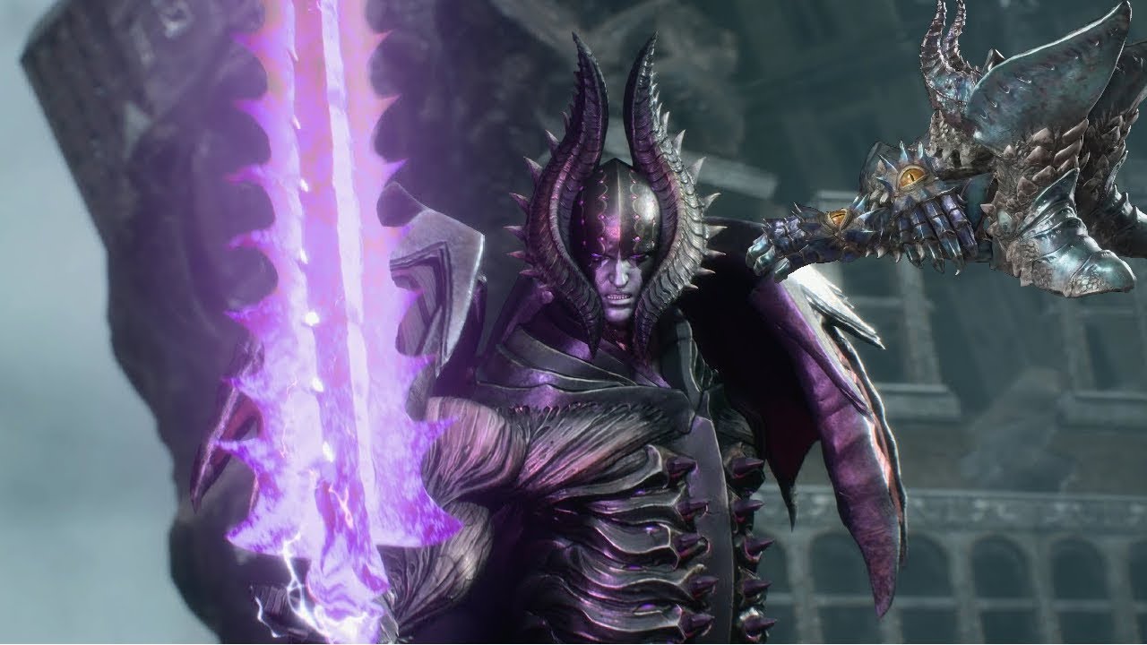 Devil May Cry 5 - Dante vs Cavaliere Angelo | Balrog Only - YouTube