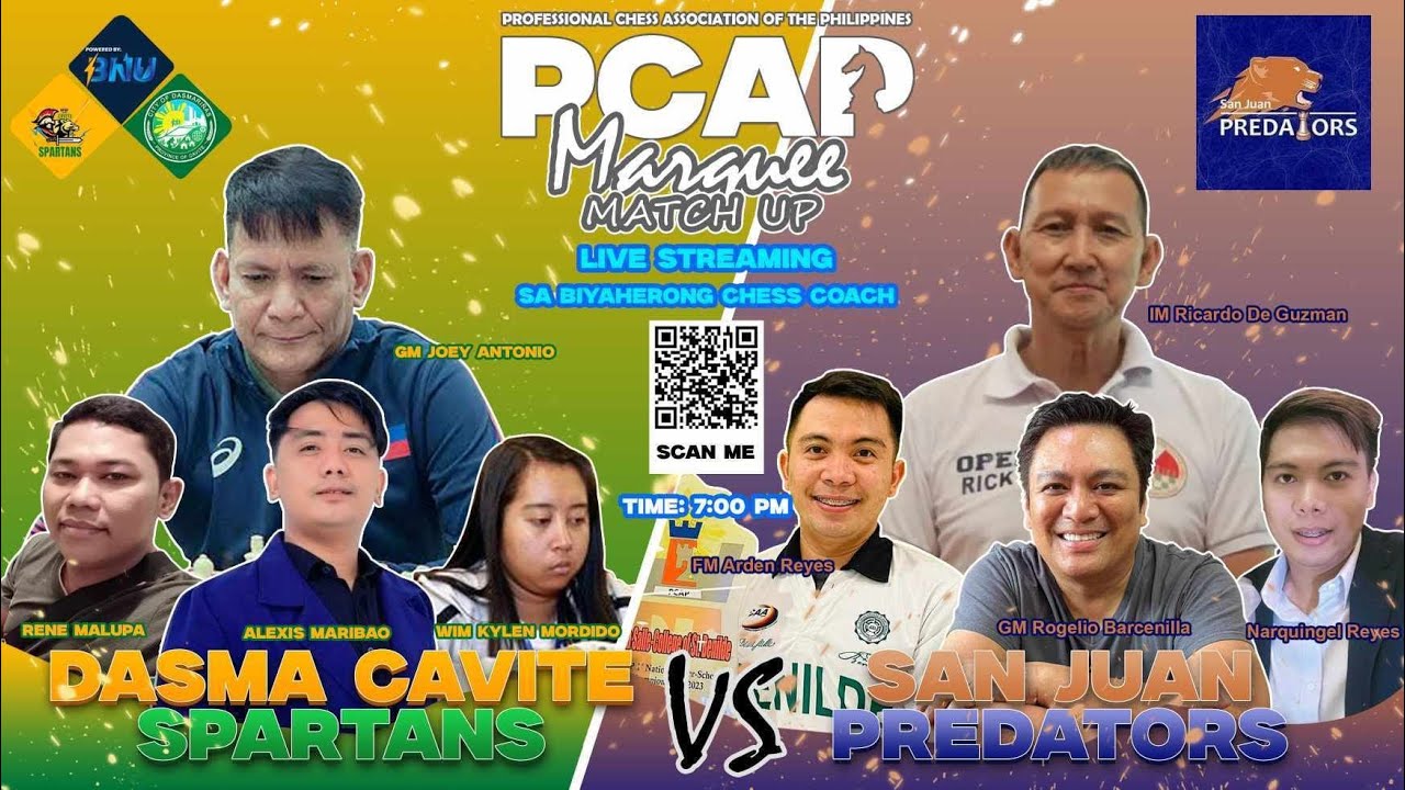 SEMI FINALS NA! Cavite vs San Juan! Professional Chess Association of ...