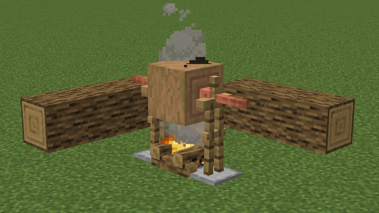 how to a make pork roast in minecraft - YouTube