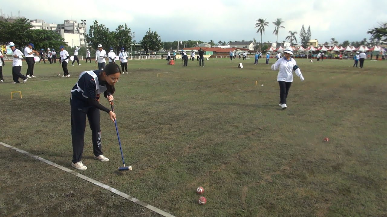 【女子三人決賽前4強】2024全民運動會槌球-彰化縣VS台中市TAIWAN GATEBALL,ゲートボール,门球,門球,게이트볼 - YouTube